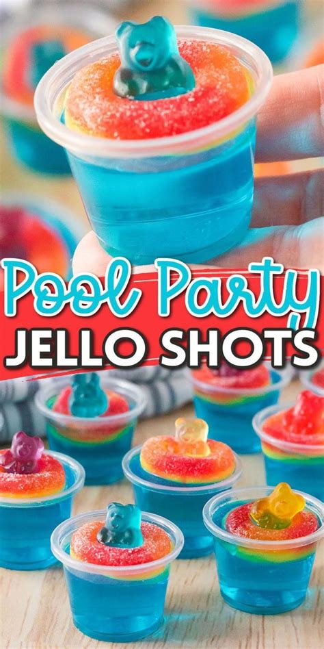 Pool Party Jello Shots Yummy Alcoholic Drinks Summer Drinks Fun Summer Drinks
