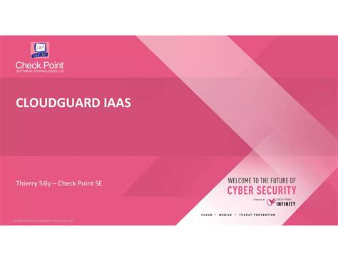 2018 06 Presentation Cloudguard Iaas De Checkpoint Pdf