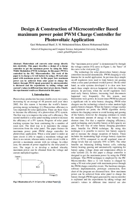 Pdf Design And Construction Of Microcontroller Based Maximum Power