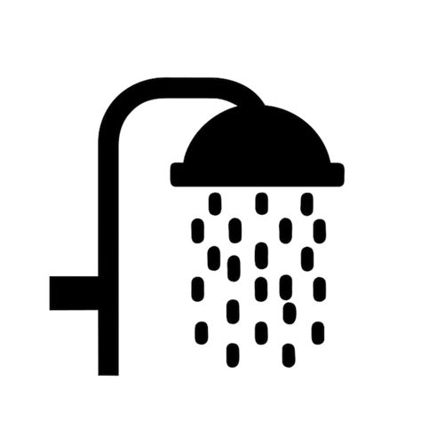 샤워 아이콘 프리미엄 Ai 생성 벡터