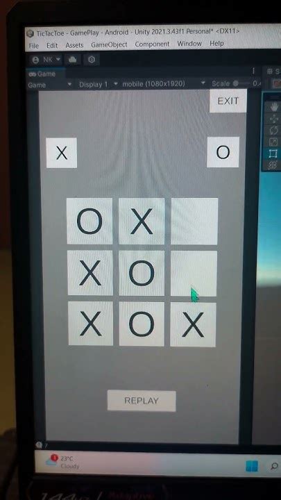 First Game Unitygamedevelopment Unitydev Youtube