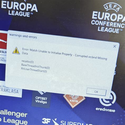 Start Up Error Rfootballmanagergames