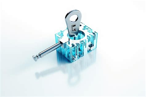 Premium Photo 3D Icon Illustrating A Data Encryption Key Unlocking