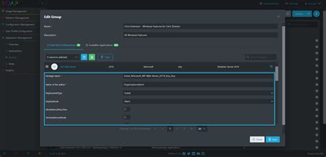 Edit Application Configurations