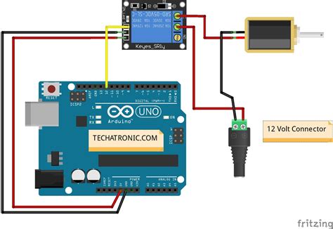 Password Based Door Lock System Using Arduino Circuit Diagram