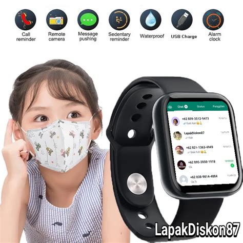 Jual Jam Tangan Pintar Hp Android Pria Wanita Smartwatch Smart Watch Imo Notif WhatsApp Wa Sms