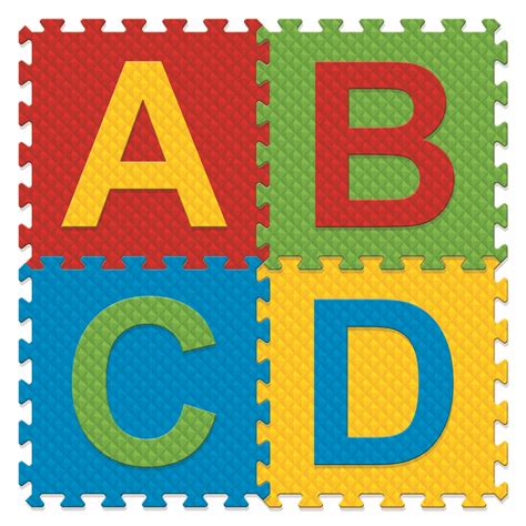 Multicolor Rubber Eva Foam Interlocking Tile Abcd 1 X 1 Feet At ₹ 480