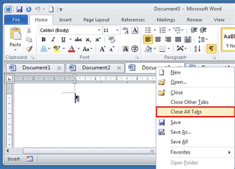 How To Close All Open Document Windows In Word