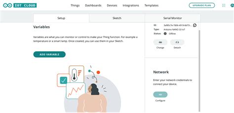 Not Possible To Configure A Nano33 Iot The Network In Things Cloud