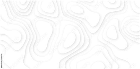 Abstract White Paper Cut Background With Lines3d Realistic Papercut Decoration Textured With