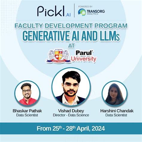 Bhaskar Pathak On Linkedin Will Be Interacting With Faculty At Parul University This Week