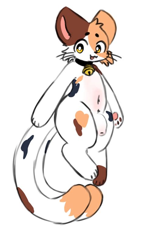 Rule 34 2 Tails 4 Toes Asian Mythology Bell Bell Collar Belly Big Ears Calico Cat Chip