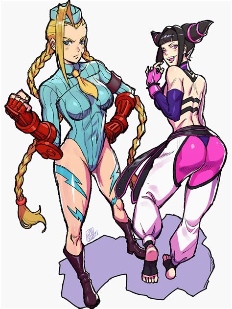 Cammy Juri Fanart Sticker For Sale By Sairamgtzart Redbubble
