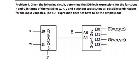 Solved Problem 4 Given The Following Circuit Determine The