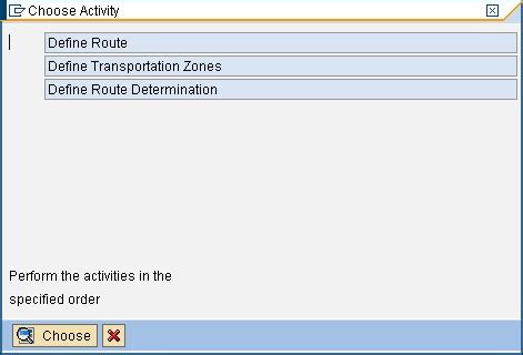 SAP Tutorials Route Determination Configuration
