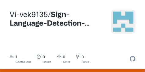 GitHub Vi Vek Sign Language Detection Using Yolo