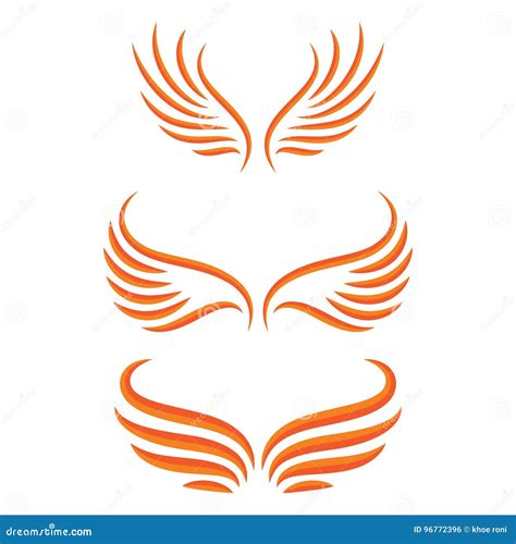 Wings Bird Feather Tattoo Hawk Angel Wings Vector 218451013