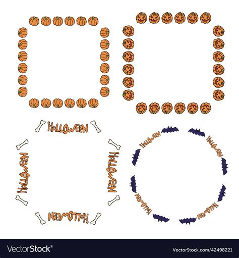 Set With Square Frames And Round Frame Royalty Free Vector