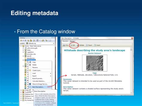 Ppt Working With Metadata In Arcgis Powerpoint Presentation Free