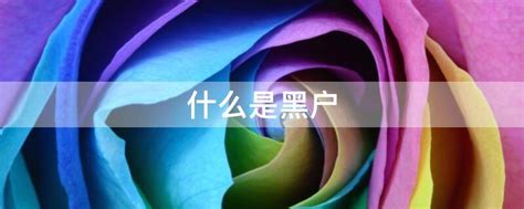 什么是黑户 业百科