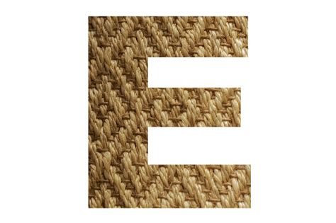 문자 E 알파벳 짠 황마 카펫 디자인 프로젝트 포스터 엽서 초대 브로셔 및 앨범용 자연 섬유의 알파벳 컬렉션 그림입니다 0명에 대한 스톡 사진 및 기타 이미지 Istock