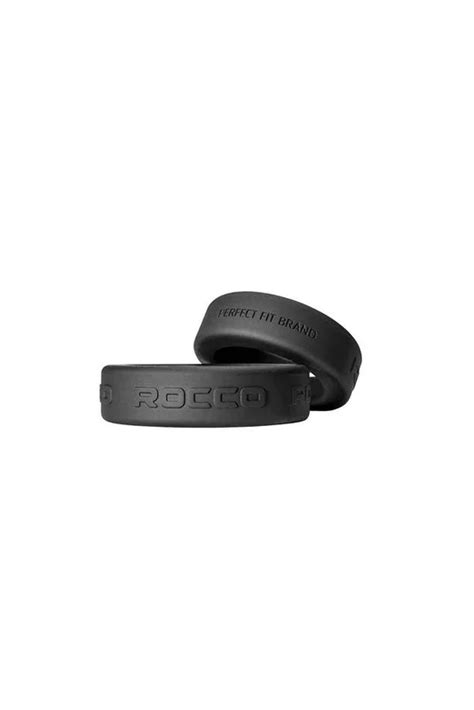 Perfect Fit Rocco Steele Hard Cock Ring Black Assorted Sizes
