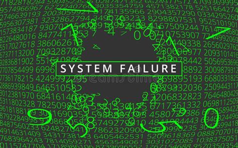 System Failure Background Stock Vector Illustration Of Data