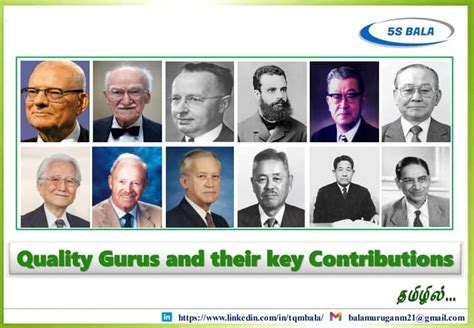 Quality Gurus And Their Key Contributions Pdf