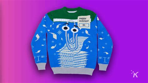 The 2022 Windows Ugly Christmas Sweater Is Dedicated To Clippy Knowtechie