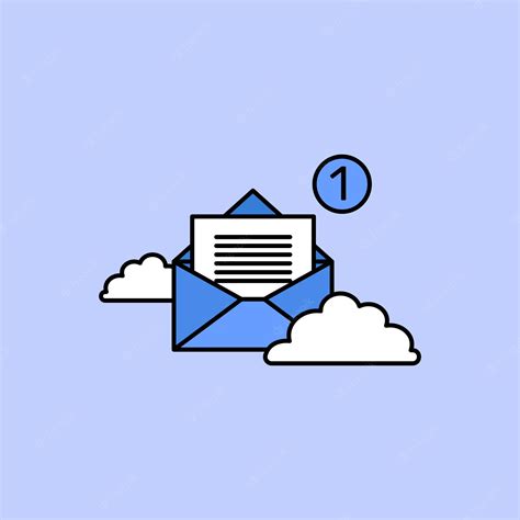 Notificación De Nueva Carta Vector Premium