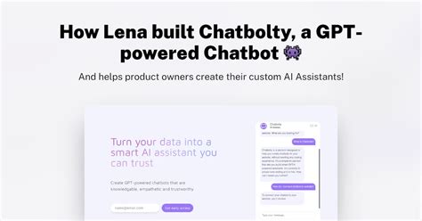 How Lena Built A Gpt Powered Chatbot And Helps Product Owners Build