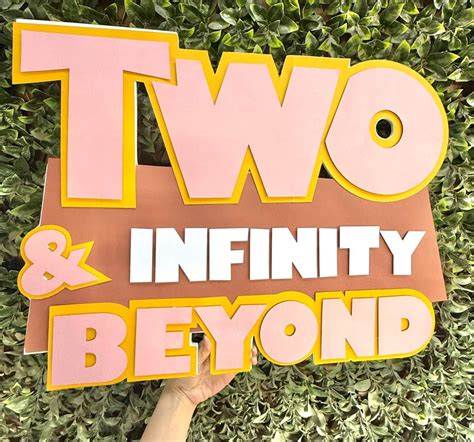 Toy Story Two Infinity And Beyond Sign Toy Story 3d Birthday Party