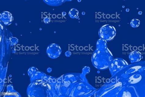 크리에이티브 소프트 포커스 블루 비누 광택과 액체 추상 그라데이션 텍스처 3d 일러스트의 반짝이는 점액 배경 디자인 템플릿 0명에 대한 스톡 사진 및 기타 이미지 Istock