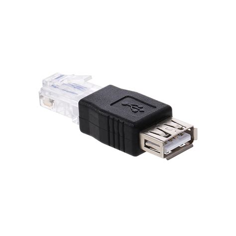 Usb To Rj45 Adapter Usb2 0 Female To Ethernet Rj45 Male Plug Adapter Connector Walmart Canada