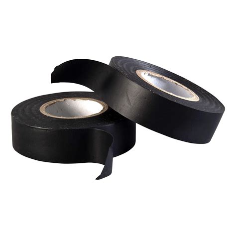 Gocableties Black Pvc Electrical Insulation Tape 19mm X 20m Twin Pack