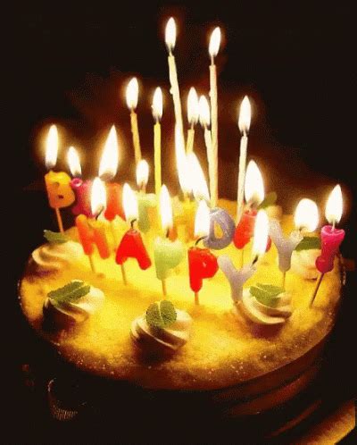 Animated Birthday Cakes With Candles S Tenor