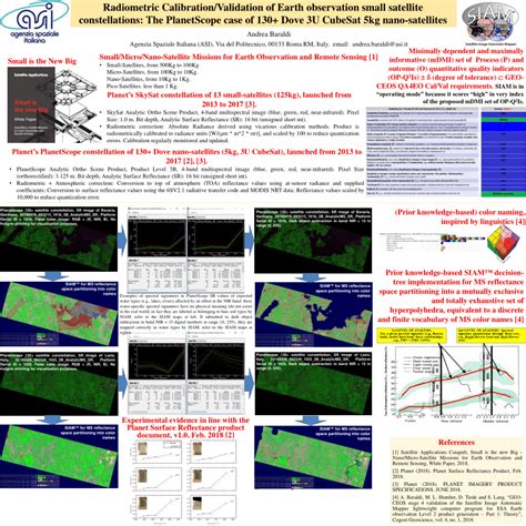 Pdf Radiometric Calibration Validation Of Earth Observation Small Satellite Constellations