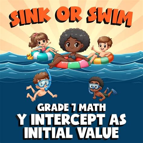 Y Intercept As Initial Value Sink Or Swim Math Game No Prep Grade 7 Review