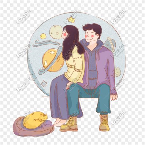 두 판타지 행성 Png 일러스트 및 벡터 이미지 무료 다운로드 Lovepik