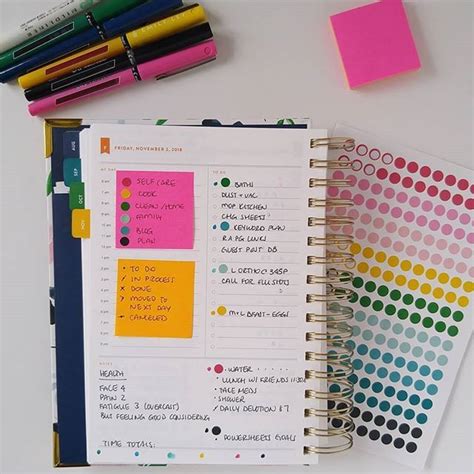 Color Coding Tasks With Cute Stickers In Simplified Planner