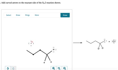 solved add curved arrows to the reactant side of the sn2