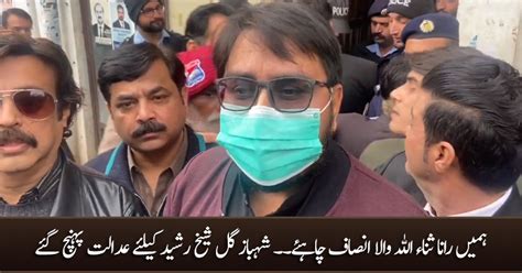 Hamein Rana Sanaullah Wala Insaf Chahye Shahbaz Gill Reached Court
