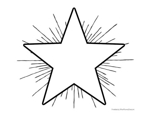Printable Star Coloring Pages 2025