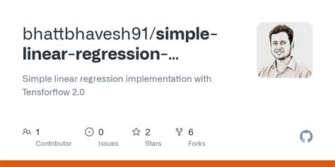 Github Bhattbhavesh91simple Linear Regression Tensorflow20 Simple