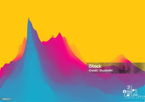 산 풍경입니다 산악 지형입니다 벡터 그림입니다 배너 전단지 책 표지 또는 포스터에 대한 추상물결 배경 0명에 대한 스톡 벡터 아트 및 기타 이미지 Istock