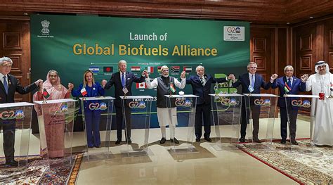 Pm Formally Launches Global Biofuels Alliance 19 Countries 12 Global