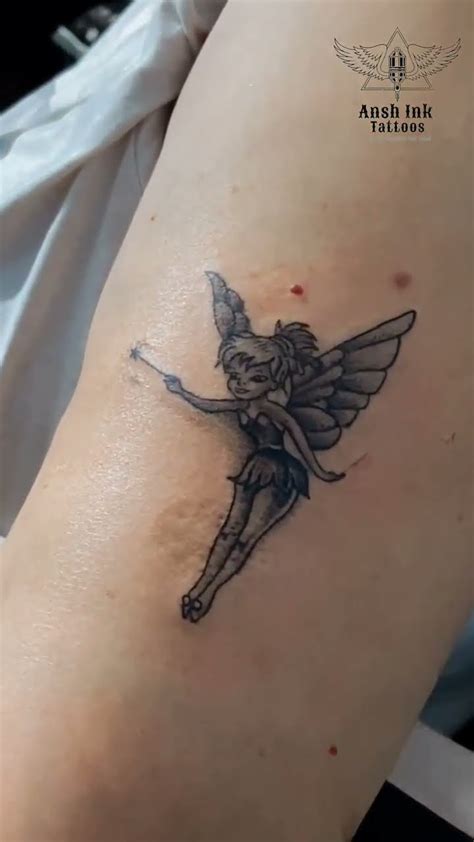 Tinkerbell Silhouette Tattoo