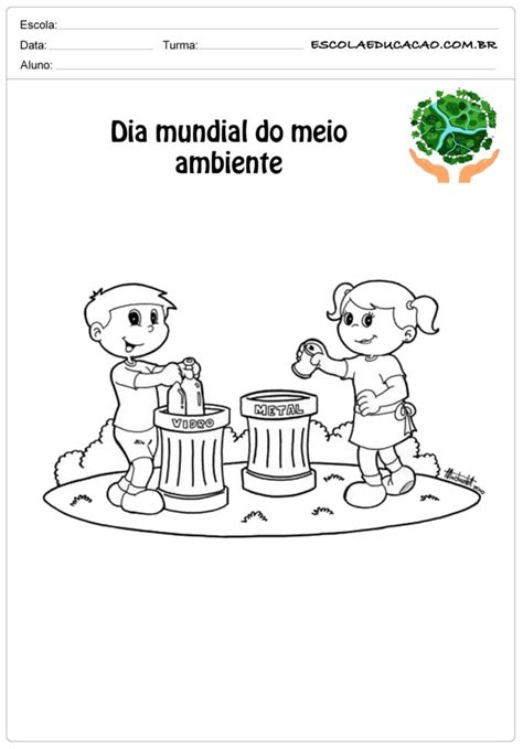 Desenhos Para Colorir Sobre O Meio Ambiente Para Imprimir