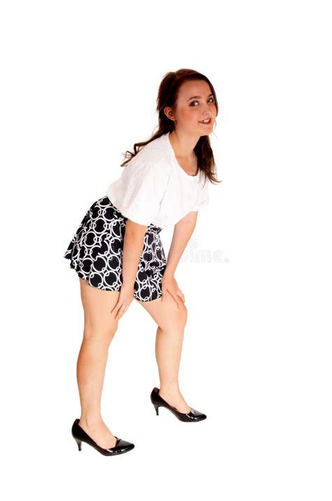 Girls Bent Over Skirts