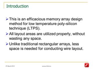Oblique Memory Array Design Pdf Physics Science